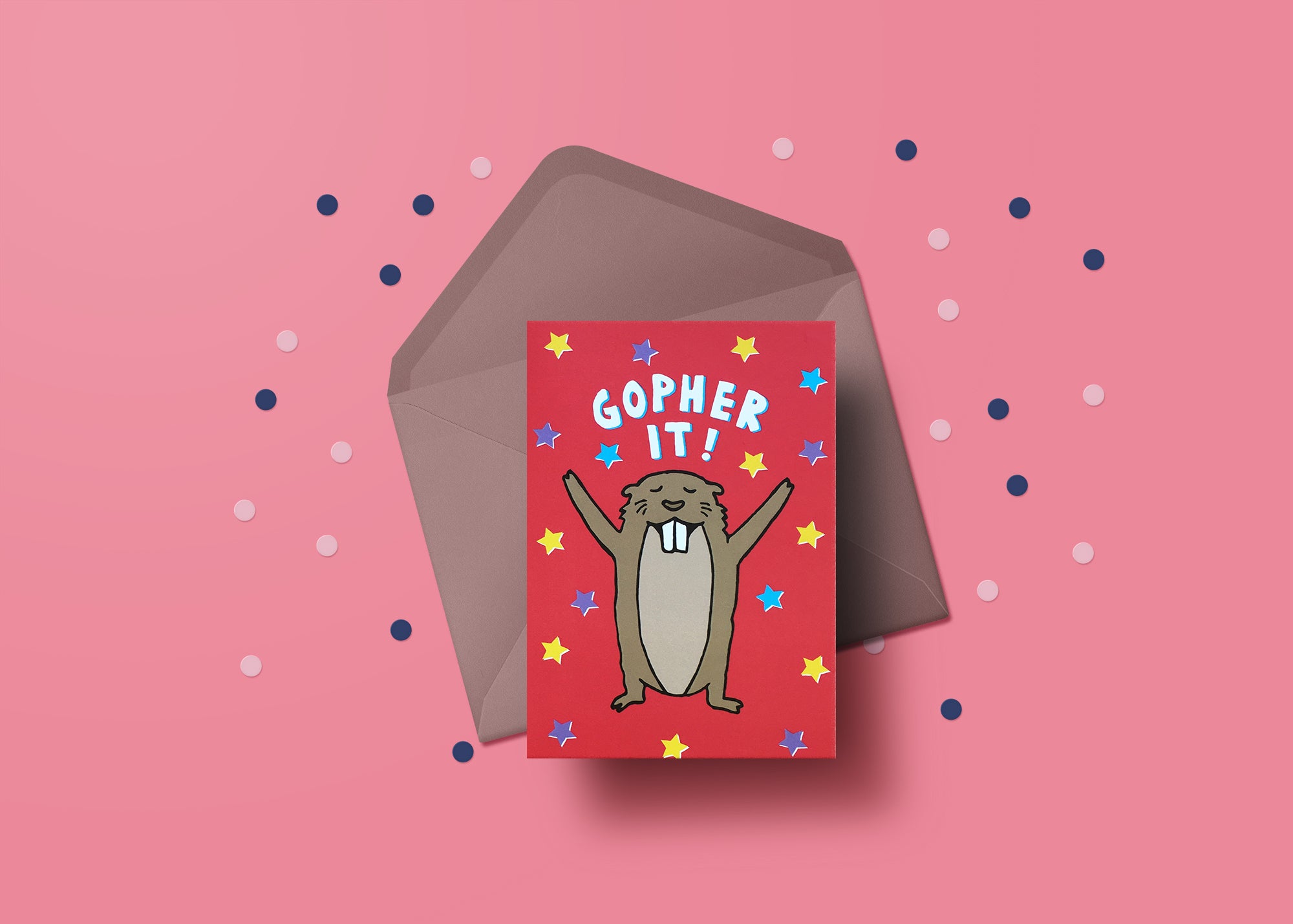 "Gopher It!" Gift Card – Flamingosaurus Rex